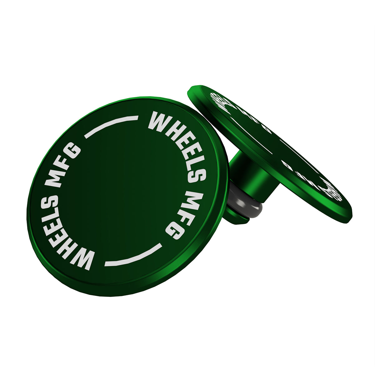 Wheels Manufacturing Thru Axle Cap Set - Green - Wheels Mfg